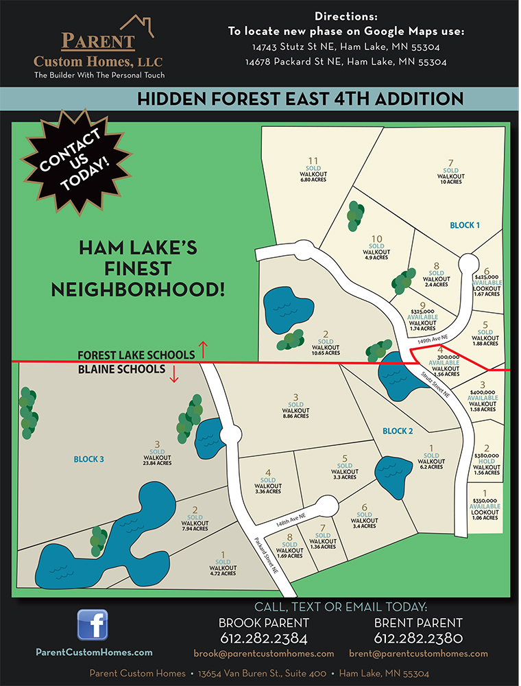 Hidden Forest East 4th Addition | Parent Custom Homes